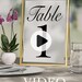 A4 Video Invitation Card Table Mockup, Animated Frame Mockup, PSD Smart ...