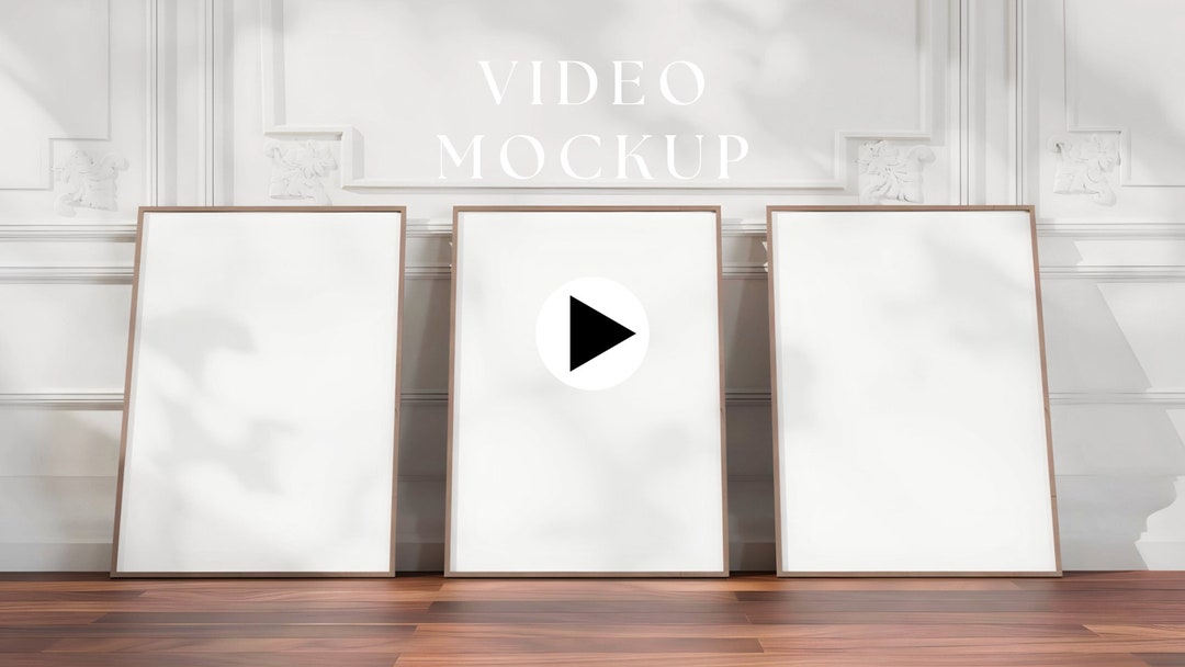 3 Scenes Video Frame Mockup, Animated Frame Mockup, PSD Smart Object ...