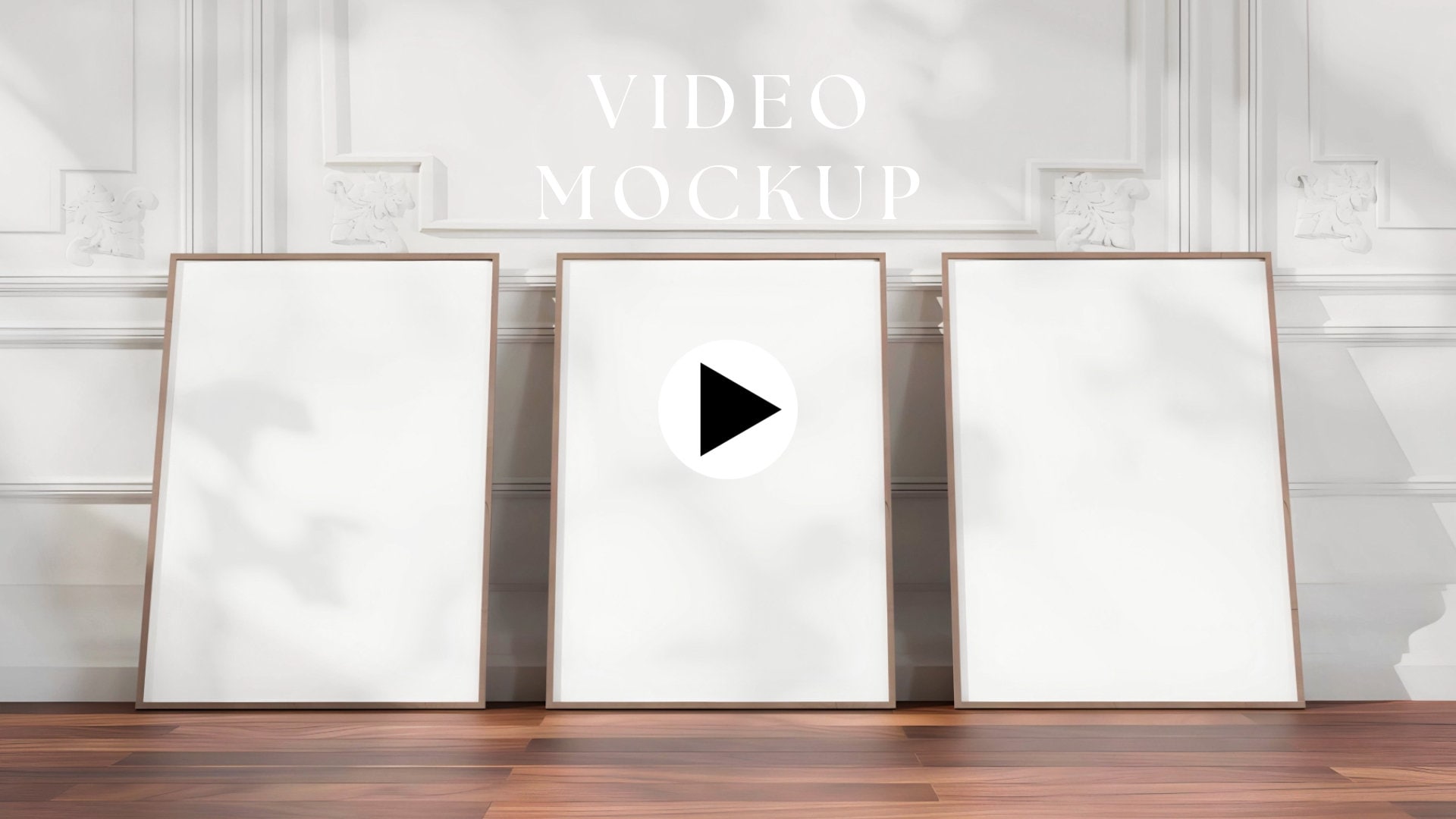 3 Scenes Video Frame Mockup, Animated Frame Mockup, PSD Smart Object ...