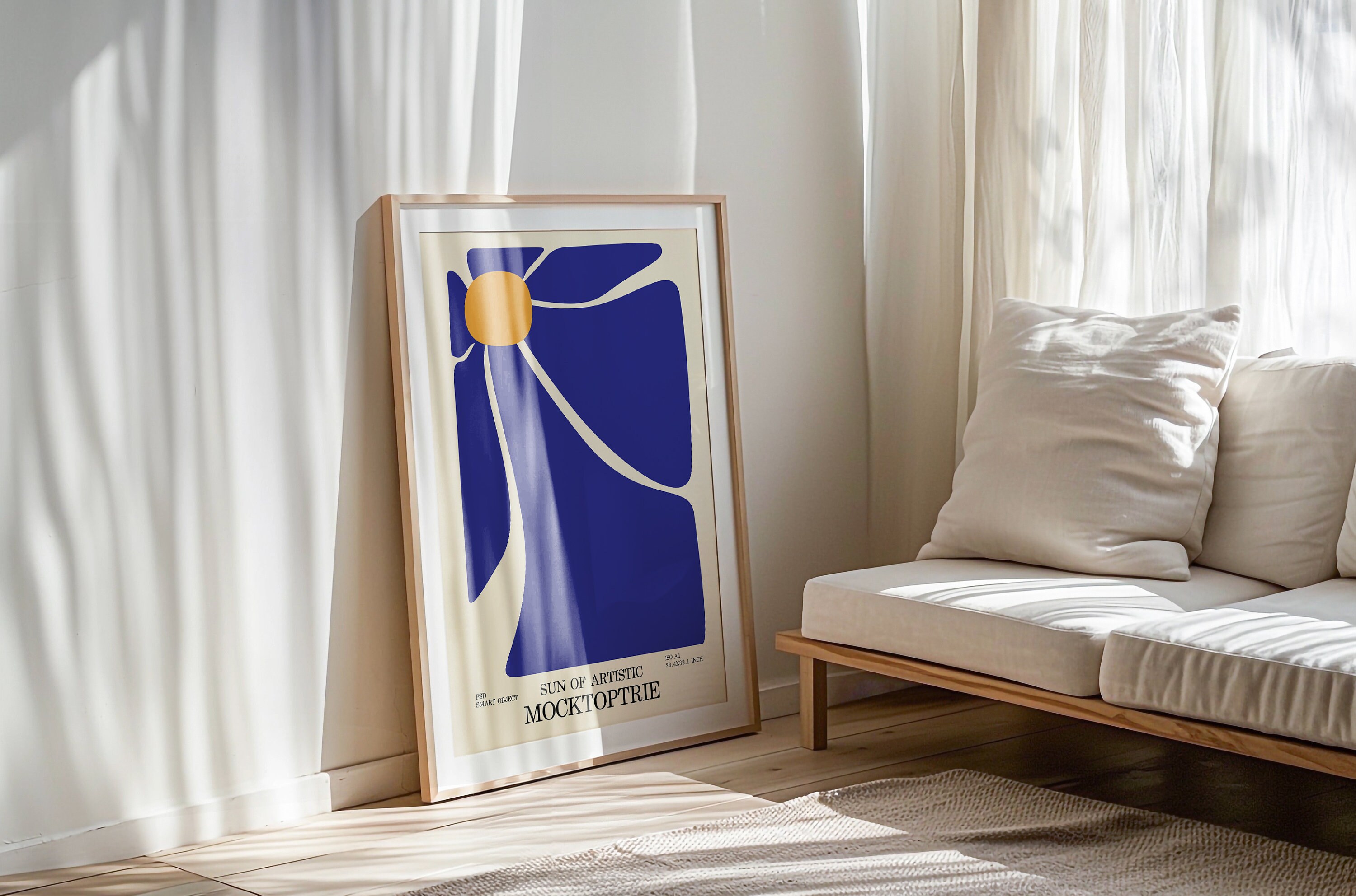 Video Frame ISO A1 Mockup, Animated Frame Mockup, PSD Smart Object ...