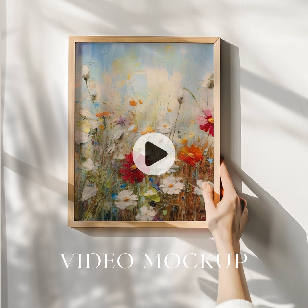 Video Frame 4x5 Mockup, Animated Frame Mockup, PSD Smart Object ...