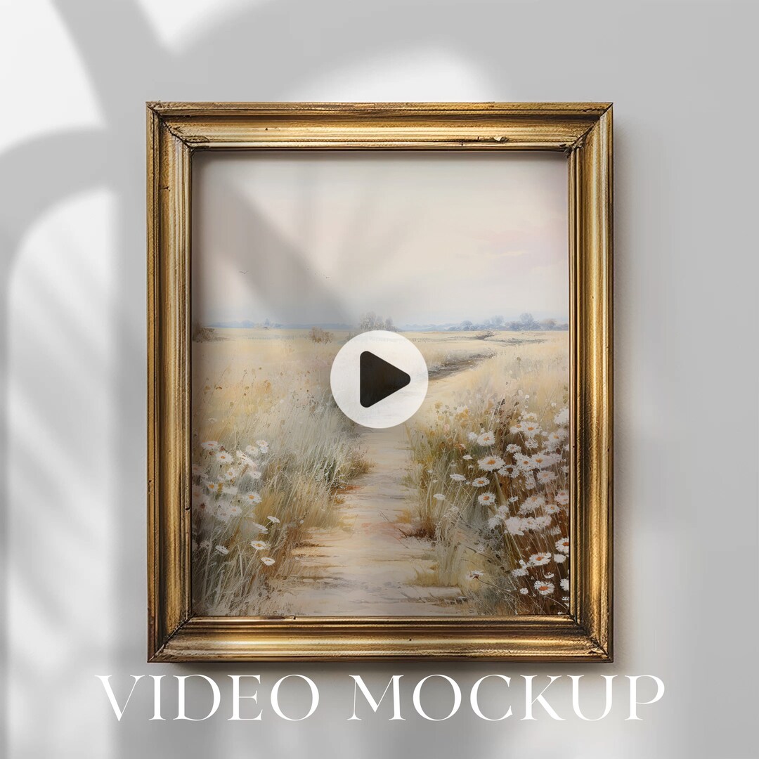 Video Frame 4x5 Mockup, Animated Frame Mockup, PSD Smart Object ...