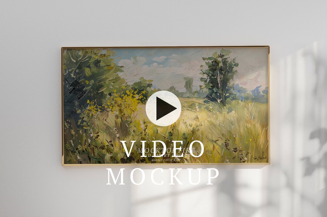 Video Frame Ratio 16x9 Mockup, Animated Frame Mockup, Smart Object, PSD ...