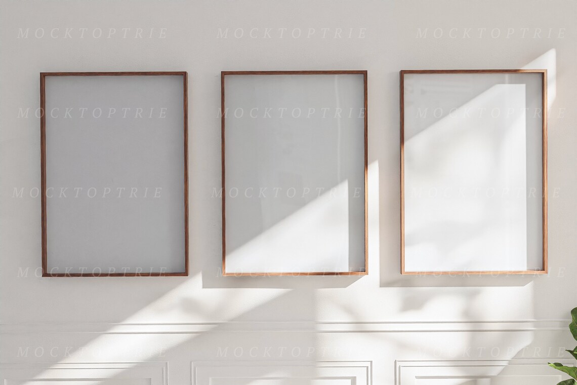 Three Frame Video Mockup, Animated Frame Mockup, Smart Object, PSD ...