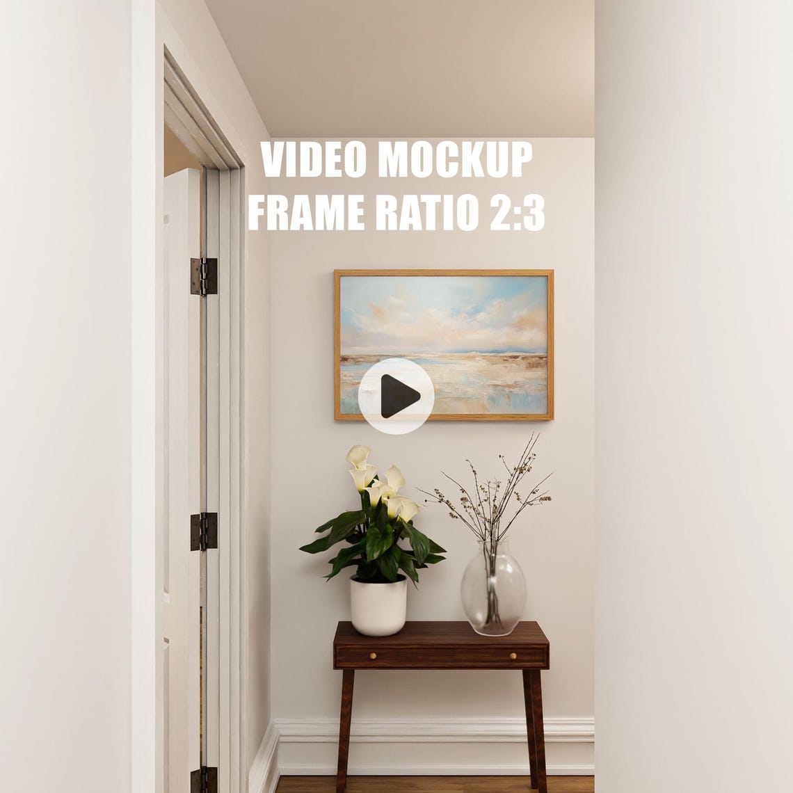 2:3 Video Frame Mockup, Animated Frame Mockup, PSD Smart Object ...