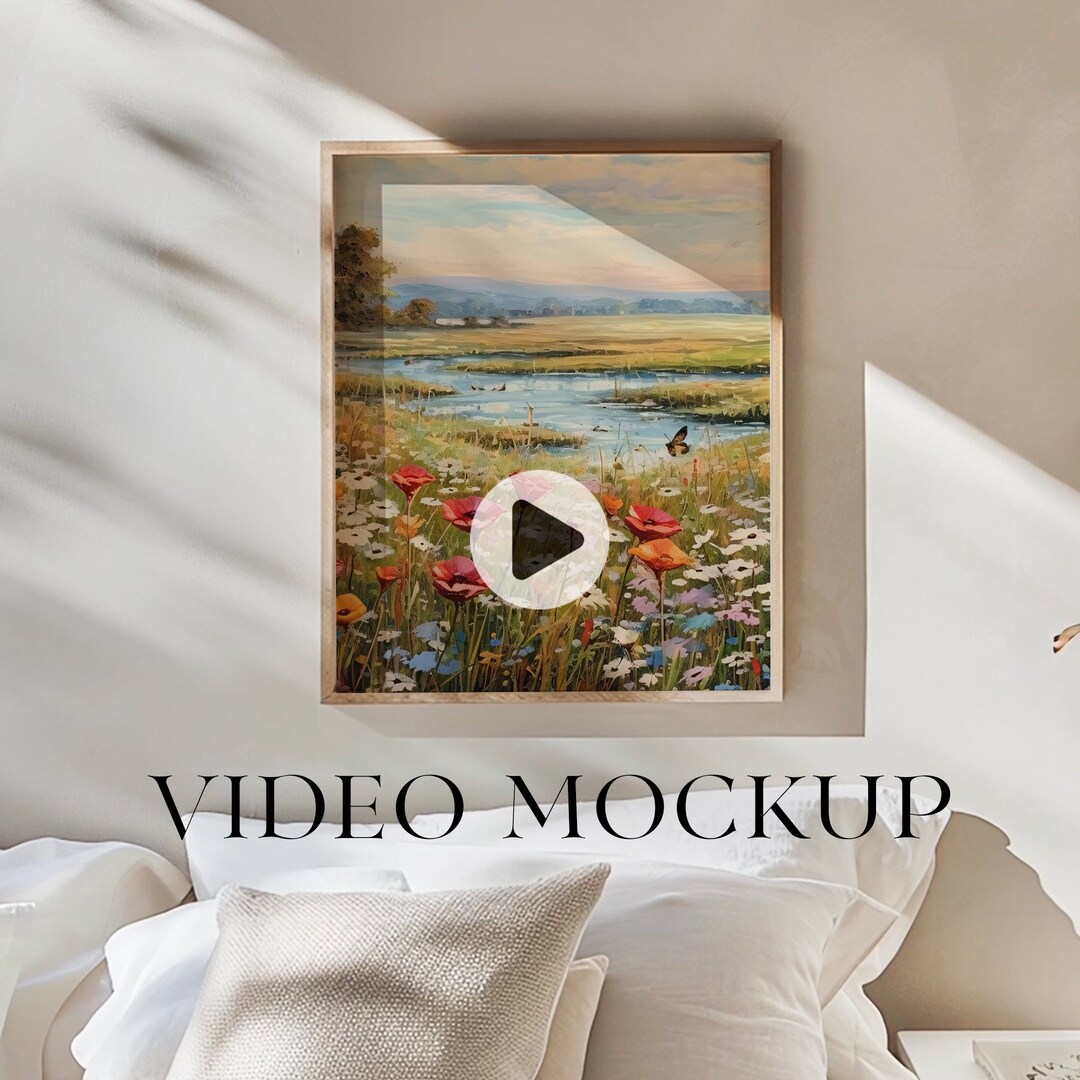 Video Frame 4x5 Mockup, Animated Frame Mockup, PSD Smart Object ...