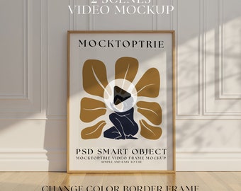 5:4 Frame Video and 5 Frame Color, Animated Frame Mockup, PSD Smart ...