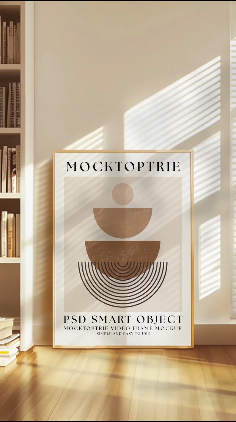 Video Frame ISO A1 Mockup, Animated Frame Mockup, PSD Smart Object ...