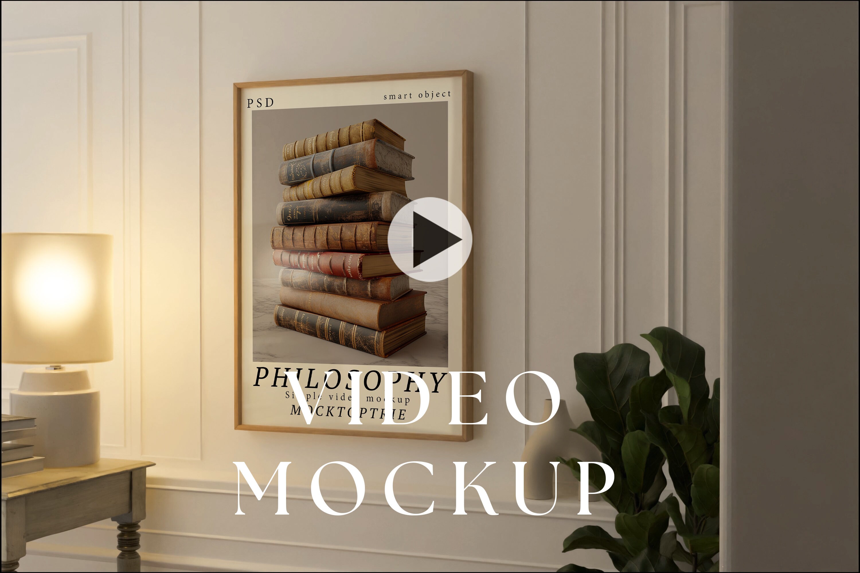 Video Frame ISO A1 Mockup, Animated Frame Mockup, PSD Smart Object ...