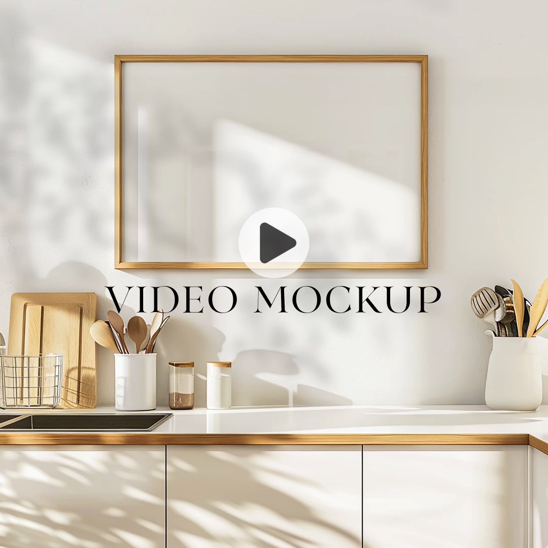 Video Frame 3x2 Mockup, Animated Frame Mockup, PSD Smart Object ...