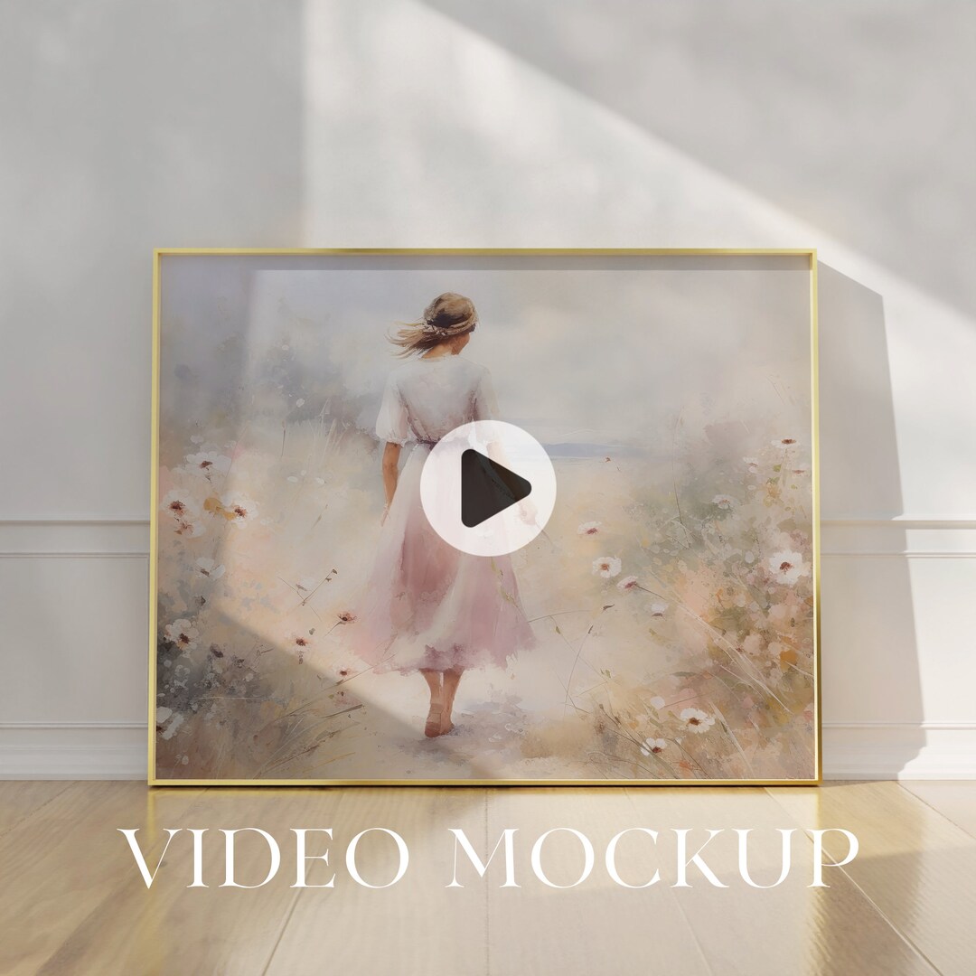 Video Frame 5x4 Mockup, Animated Frame Mockup, PSD Smart Object ...