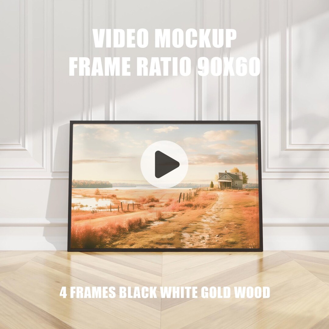 4 Frames Ratio 90X60, Animated Frame Mockup, PSD Smart Object, Vertical ...