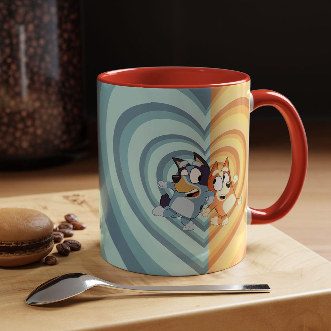 Bluey & Bingo Ceramic Mug Official Cartoon Character Mug Accent Coffee ...