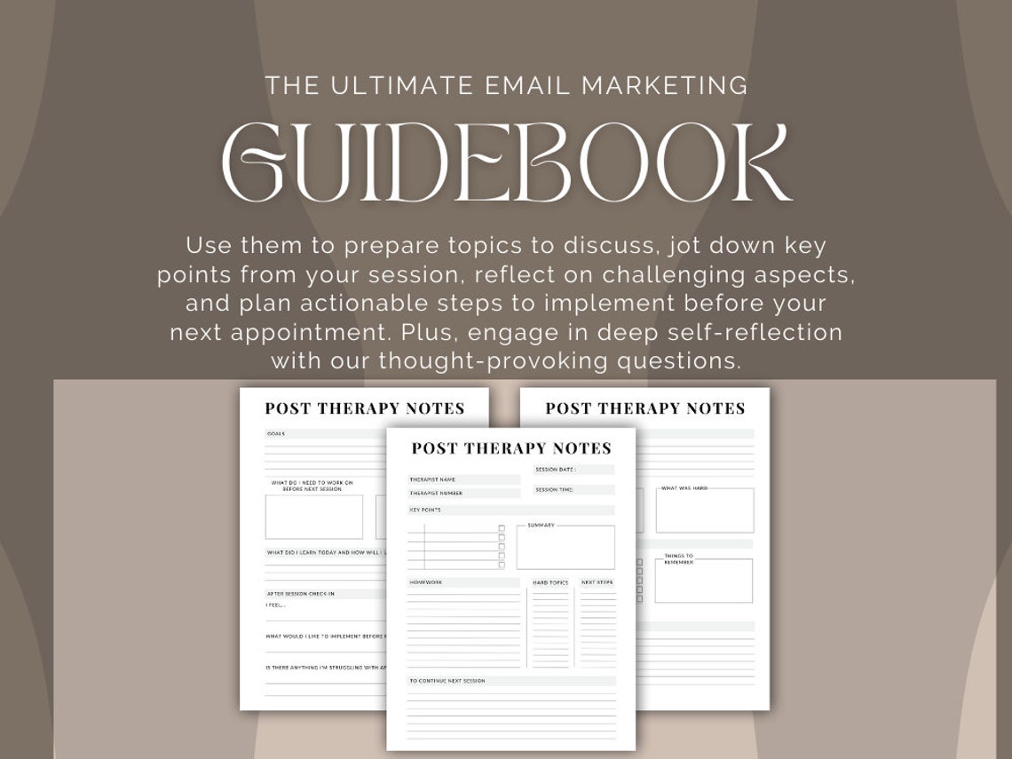 Minimalist Therapy Notes for Therapy Session Log for Therapy Tool for ...