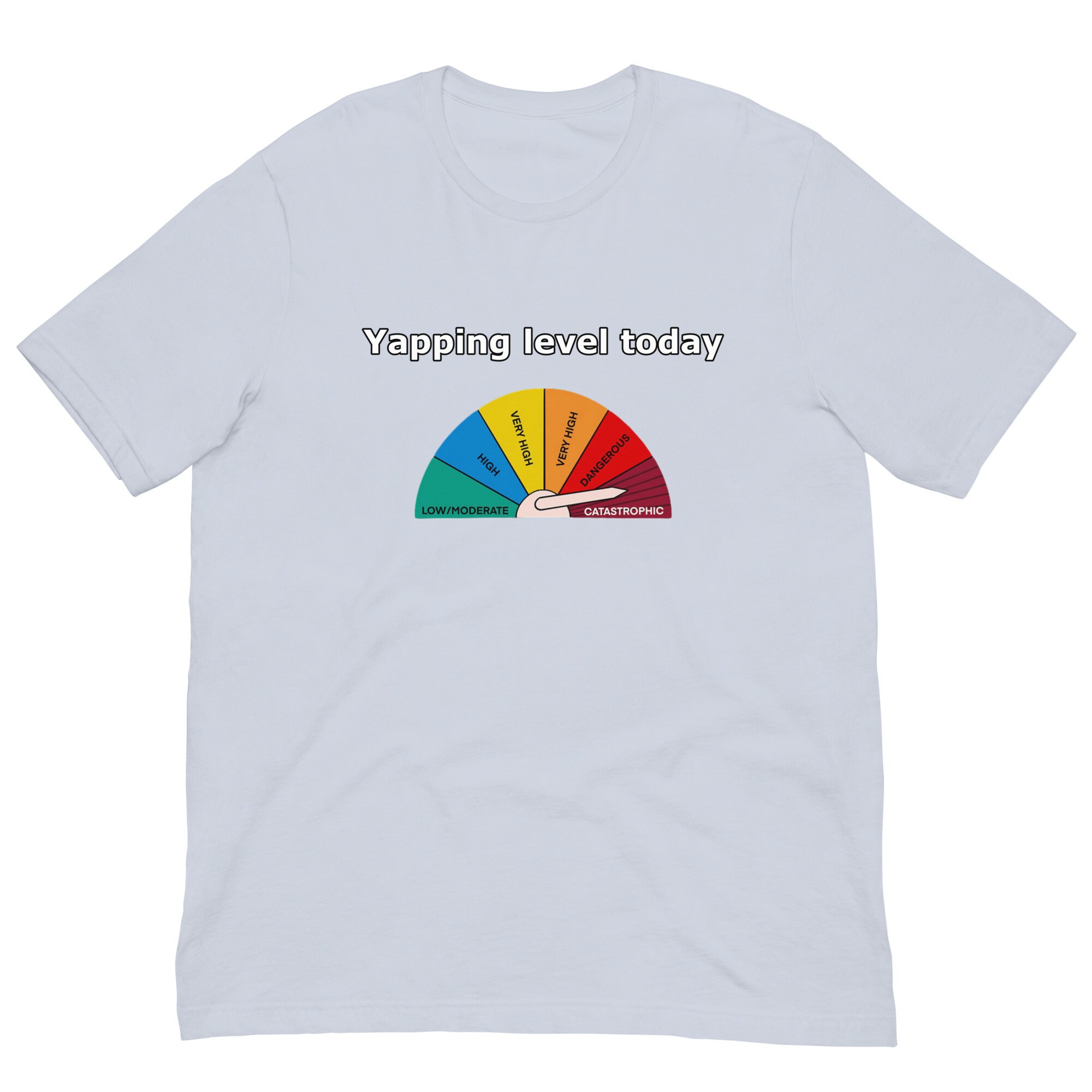Yapping Level Today Meter Meme Shirt | Weird Gift, Shirts That Go Hard ...