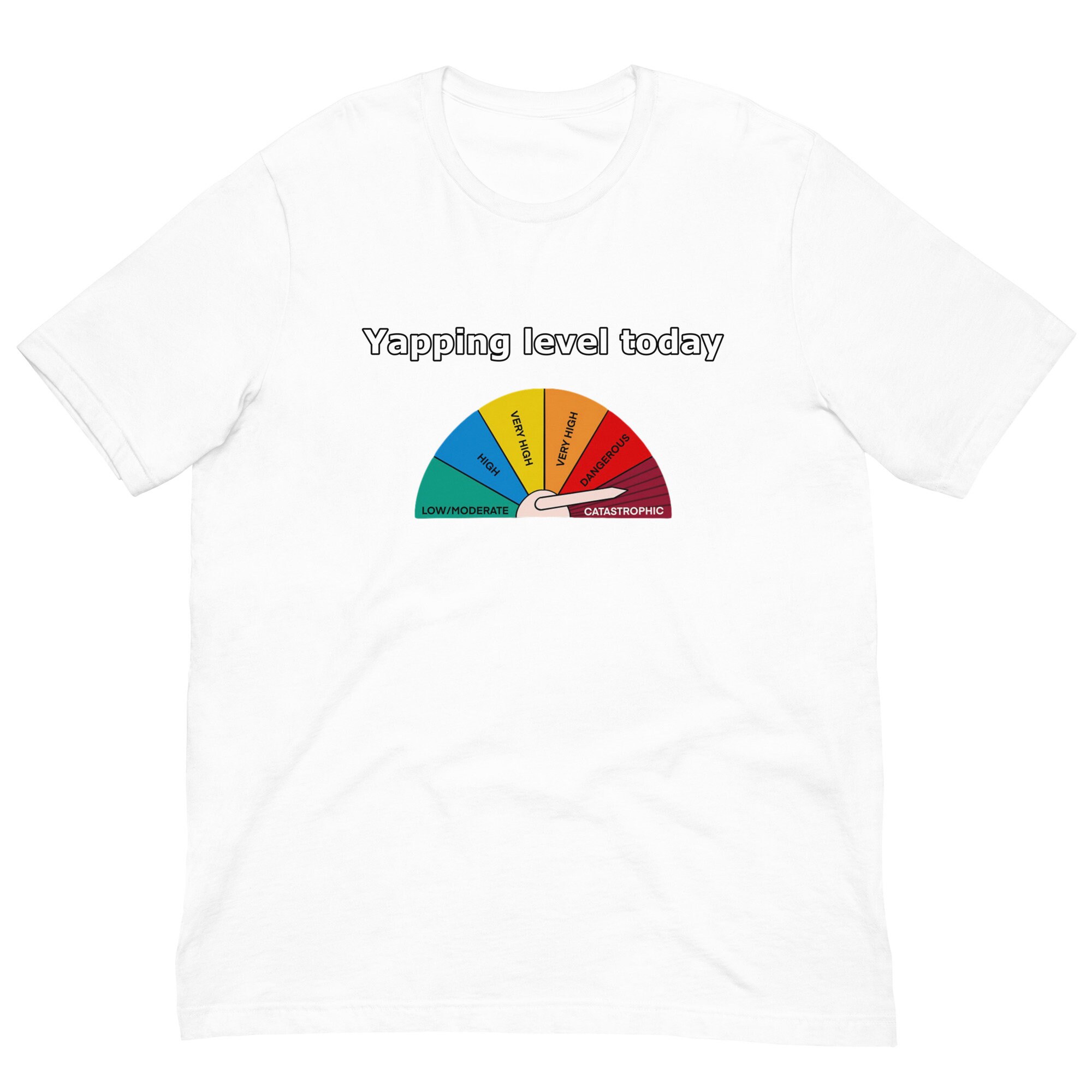 Yapping Level Today Meter Meme Shirt | Weird Gift, Shirts That Go Hard ...
