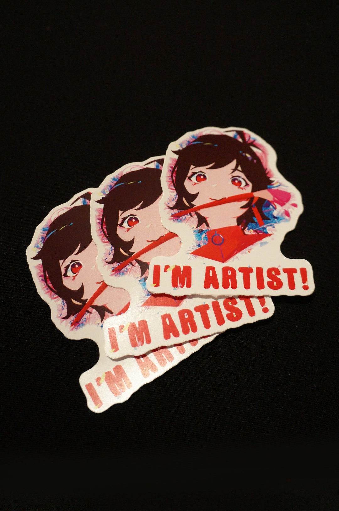 I'm Artist Vinyl Sticker Set Trio 3 Pieces Creative Stationary Gift - Etsy