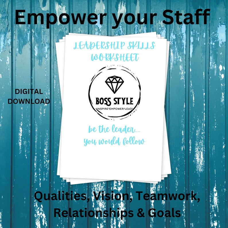 Leadership Skills Worksheet - Etsy