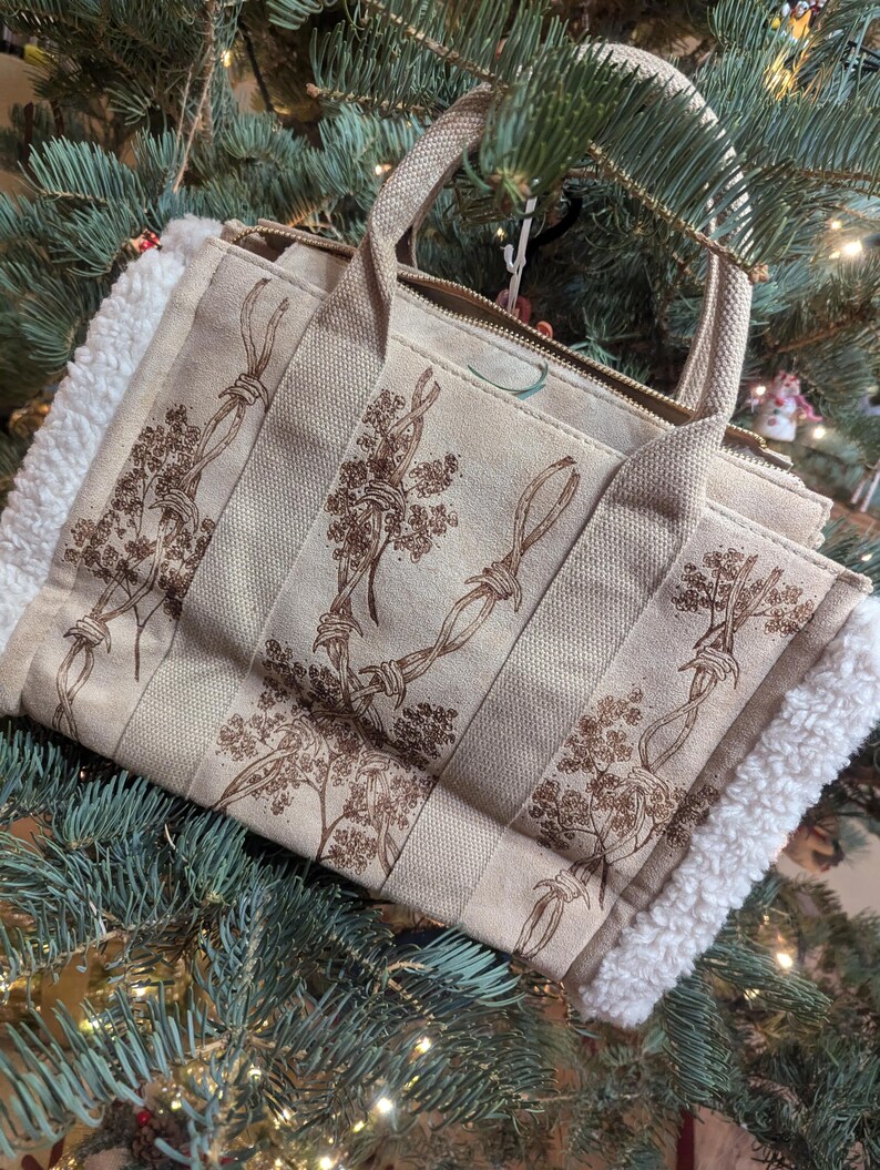 Custom Purse - the Sarah Bag - in Carmel or Cream. 12w X 9h X 6d With ...