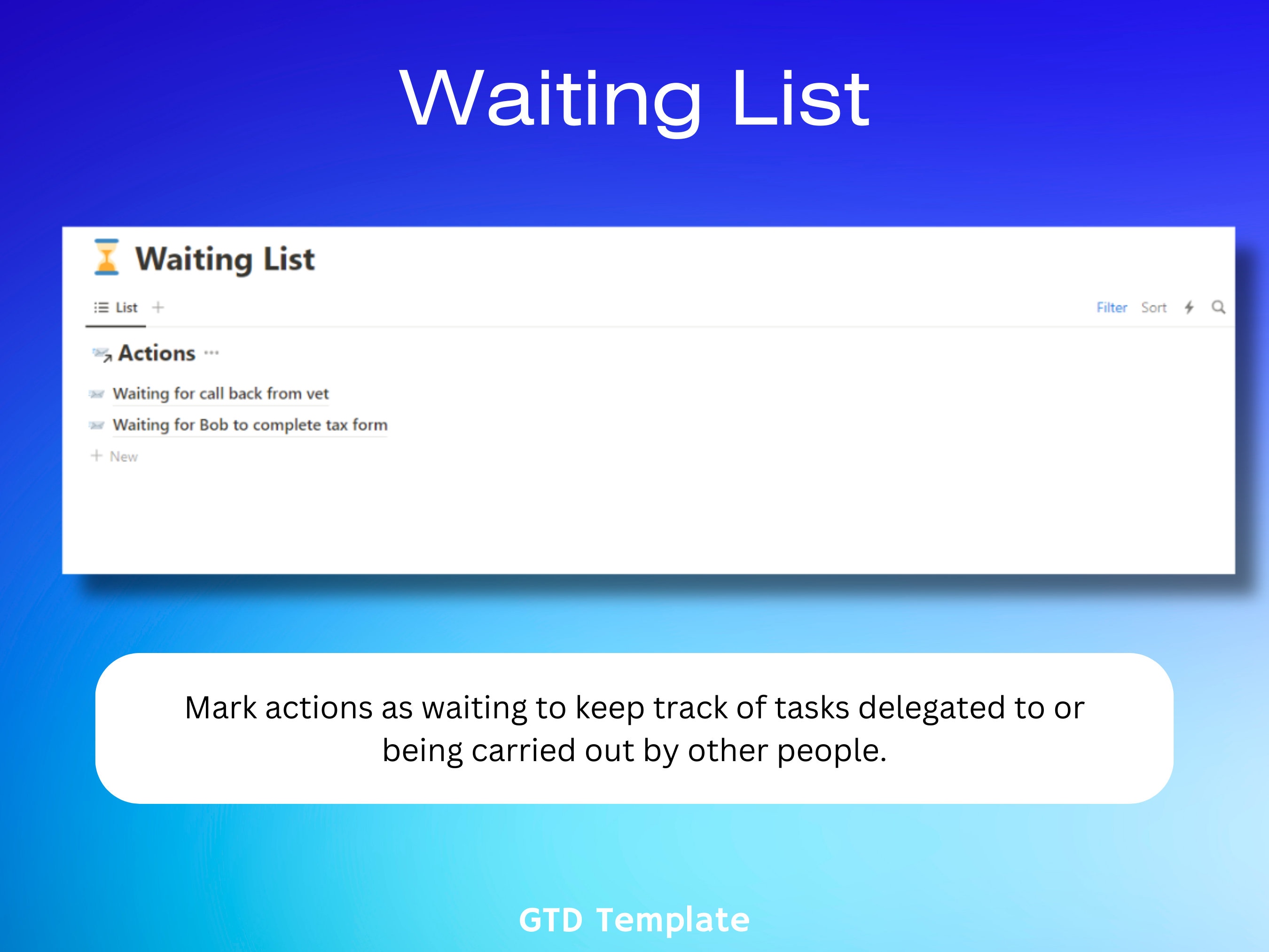 Getting Things Done GTD Notion Template Life Planner Productivity and ...