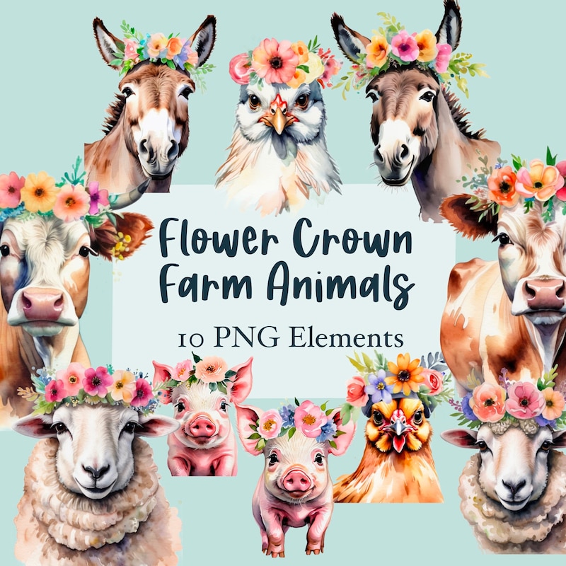 Animal Flower Crown - Etsy