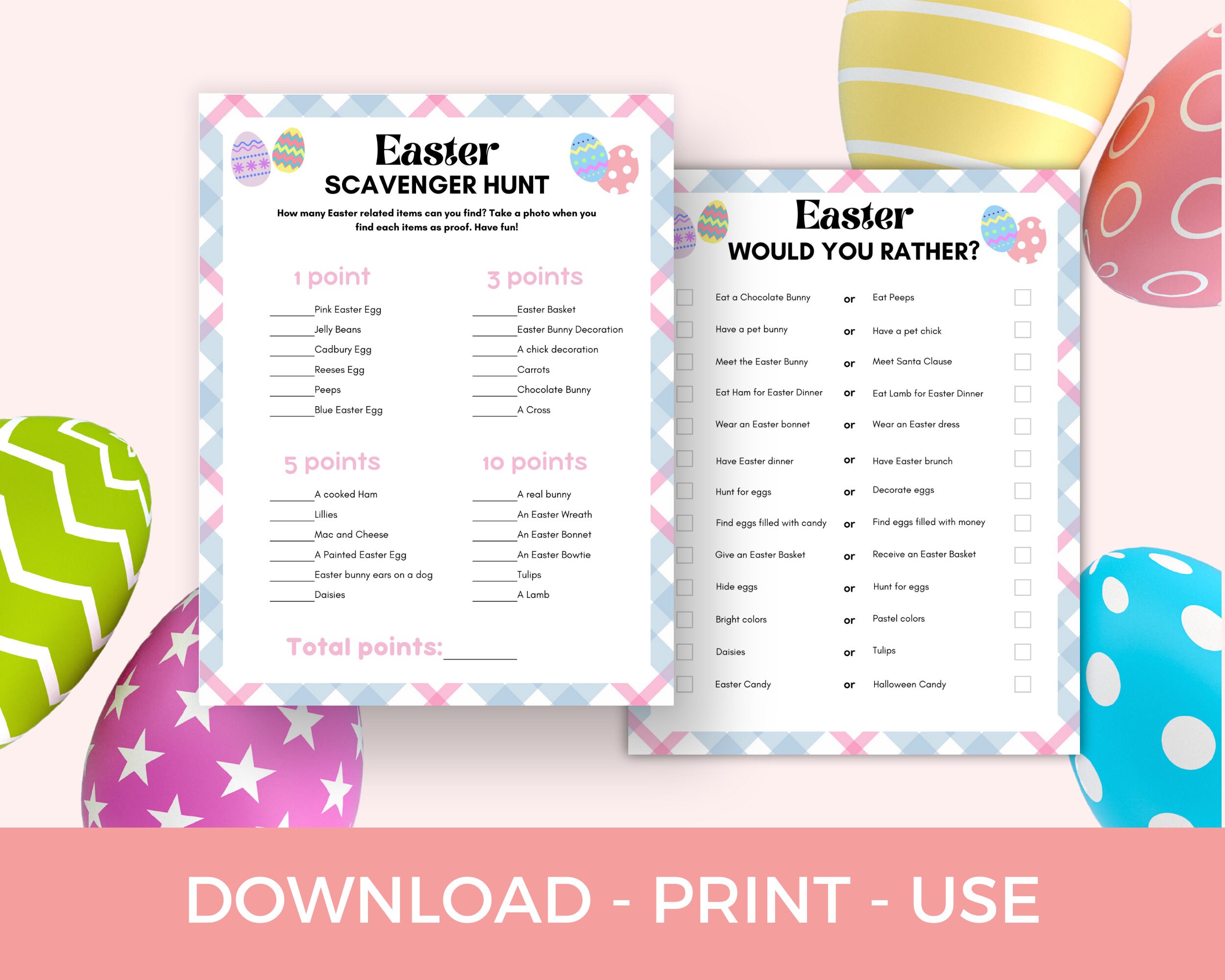 Easter Games Printable, Easter Trivia, Easter Adult Games, Easter ...