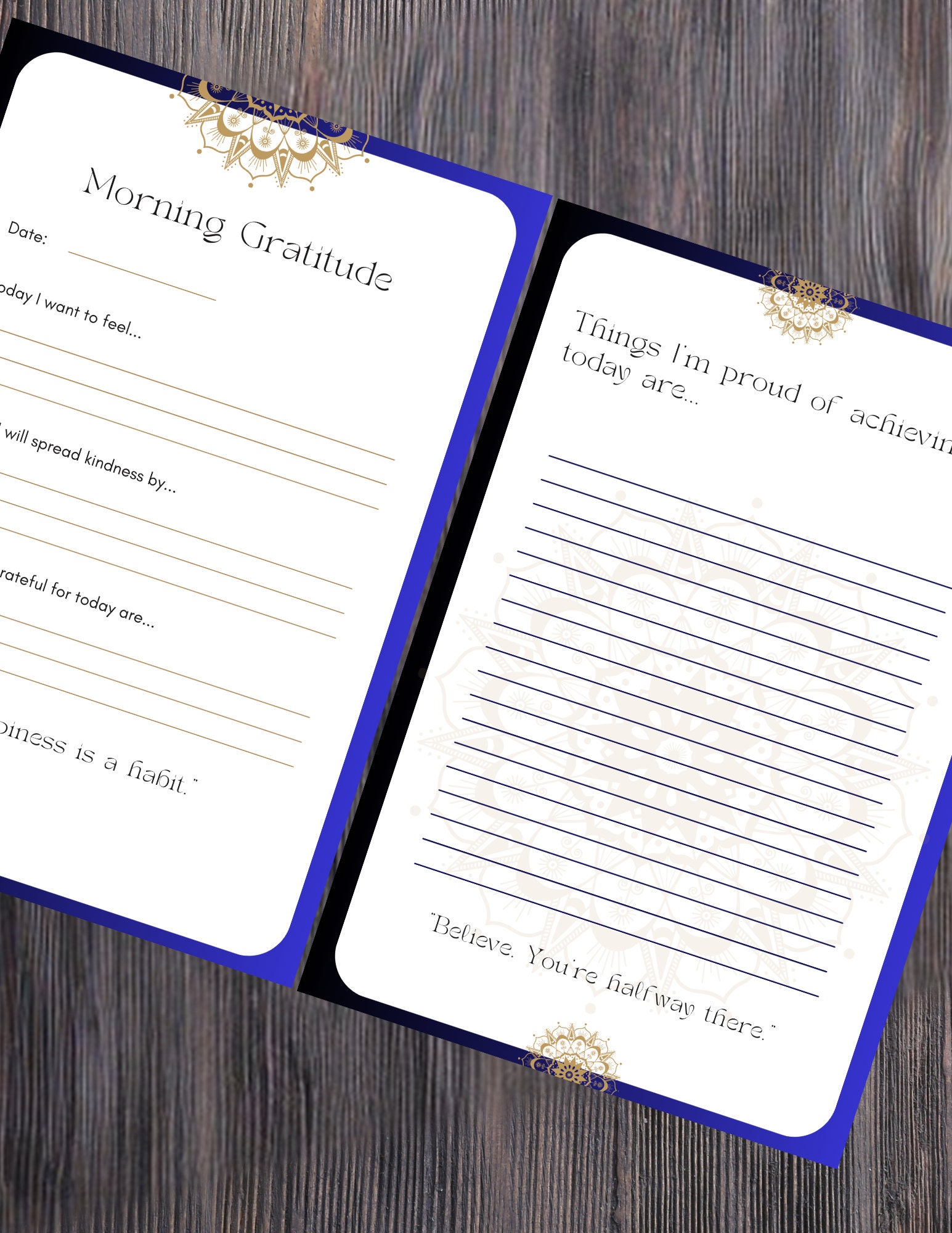 Gratitude Journal (printable) - Etsy