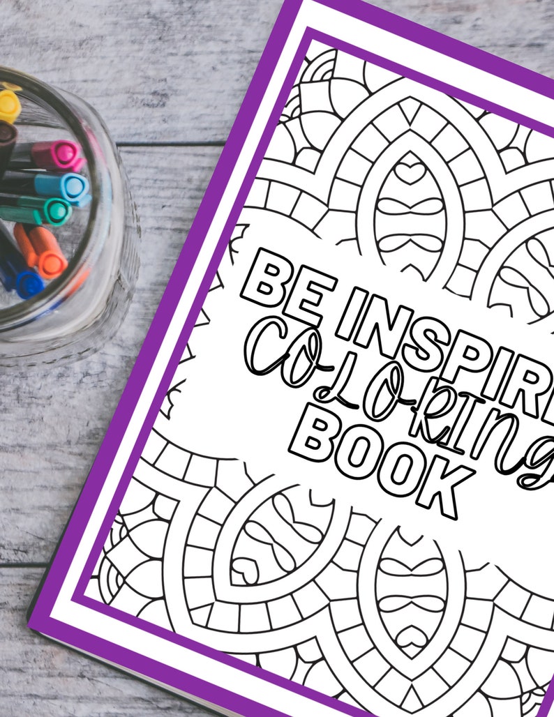 Be Inspired Coloring Book, Inspirational Coloring , Mindful Patterns ...