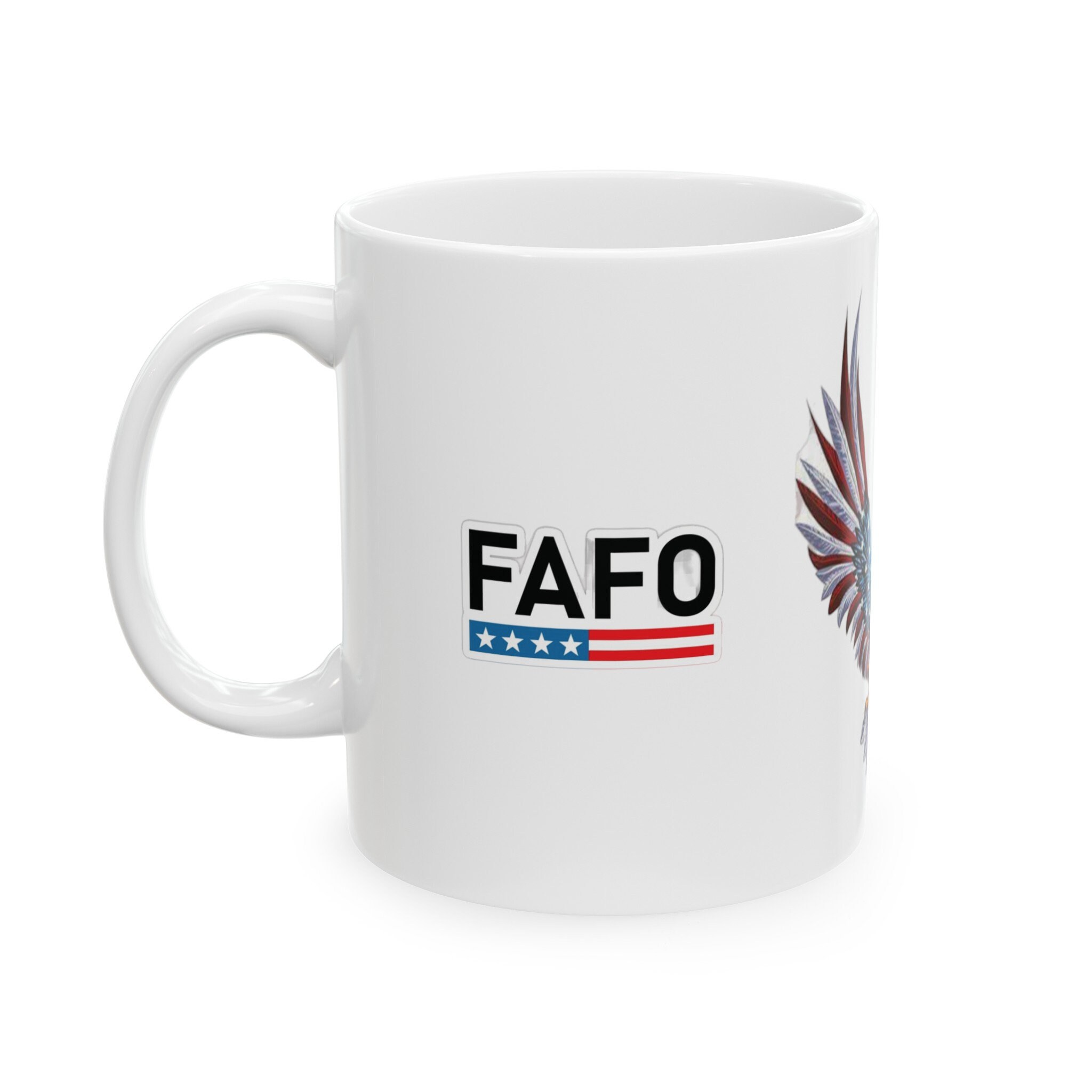 FAFO Eagle Ceramic Mug 11oz - Etsy