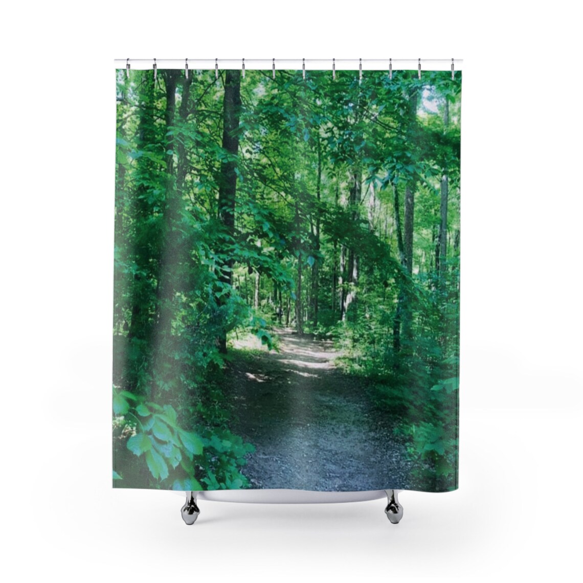 Wooded Trail Shower Curtain - Etsy