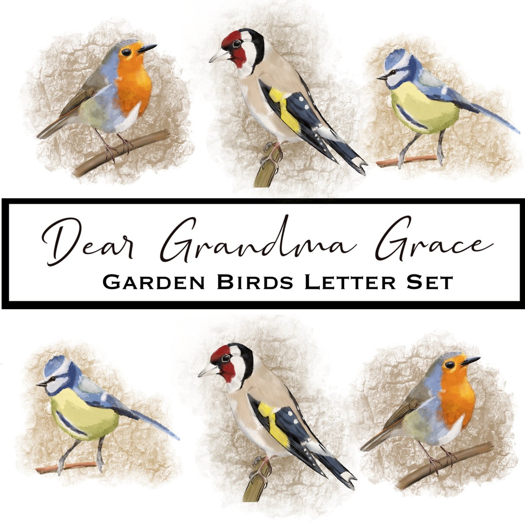Garden Birds Printable Stationary, Printable Writing Paper, Printable ...