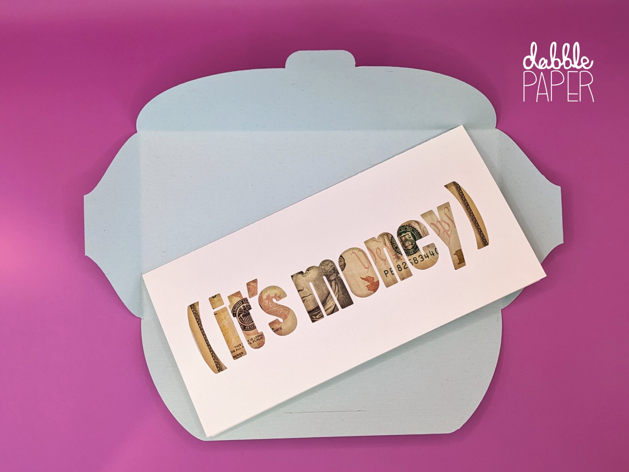 Funny Money Card and Envelope - Cricut DIY - SVG Download - Etsy