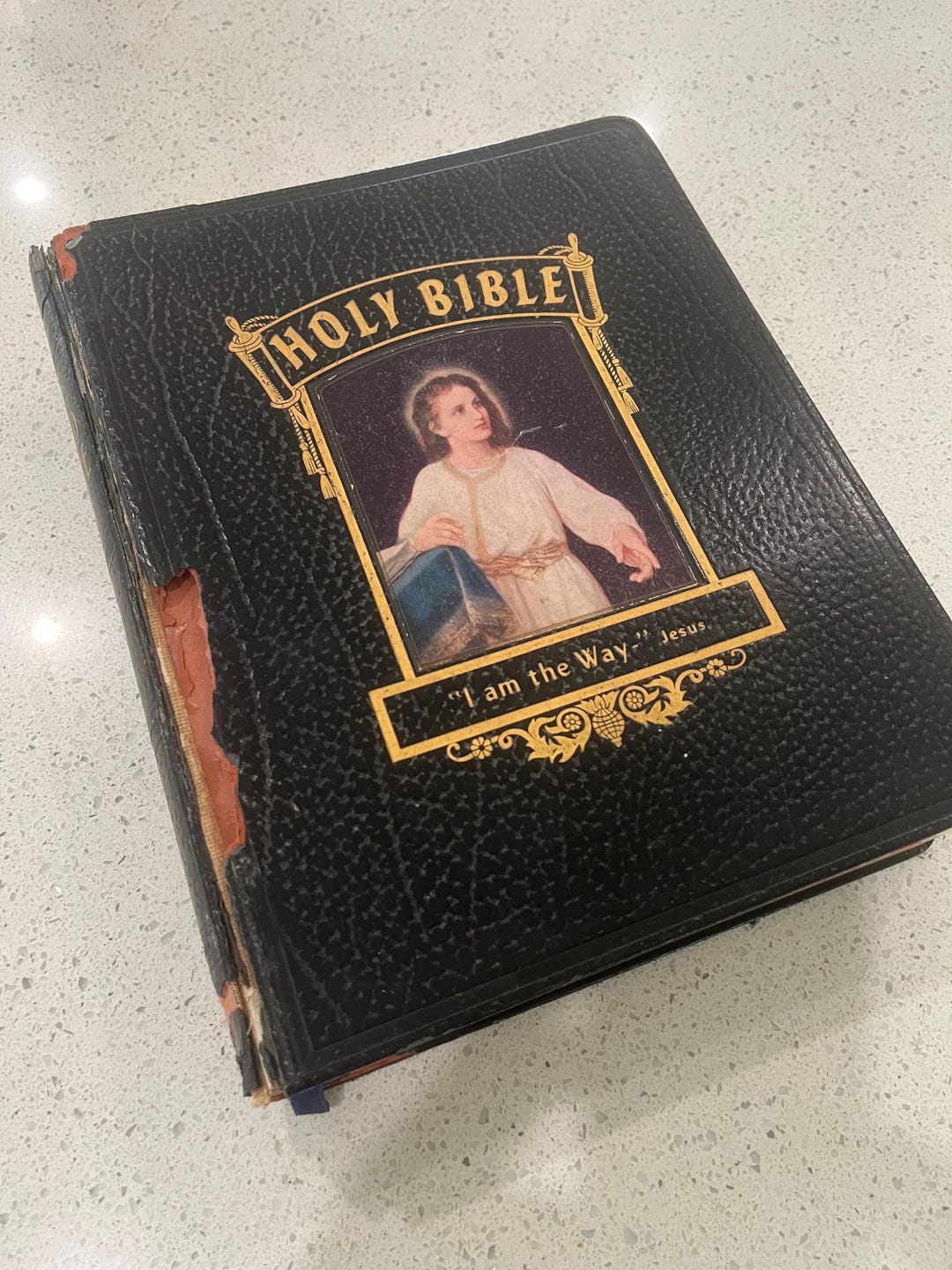 Vintage Large Family Bible - Distressed - Etsy