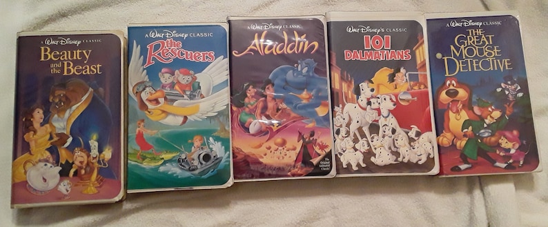 Disney VHS Tapes-black Diamond Editions - Etsy