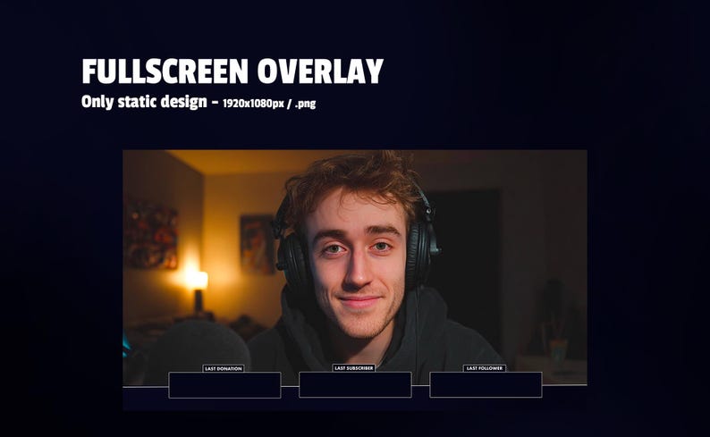 Twitch Overlay Pack, Chrome Animated Stream Package, Gaming Overlay ...