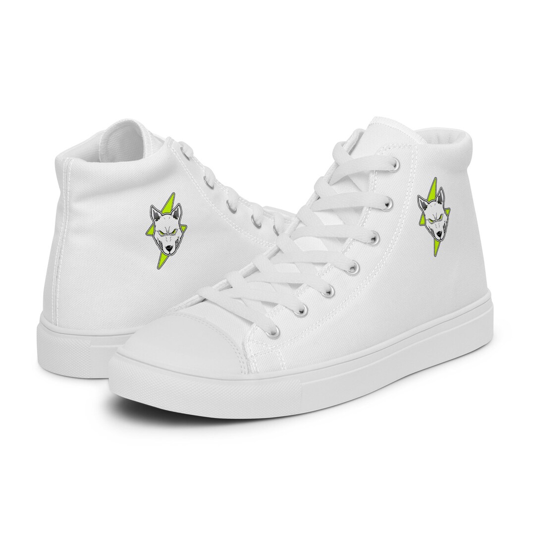 Mens High Top Canvas Shoes Volt Inu, Merchandise, Gift, Volted Dragon ...