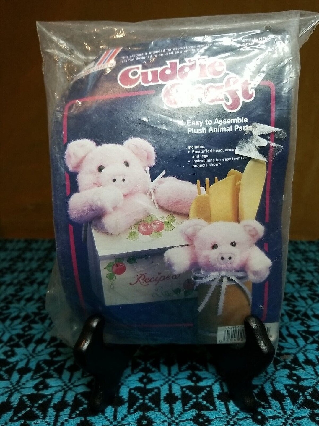 90's Vintage Cuddle Craft PIG Plush Craft Kit Westrim WT - Etsy
