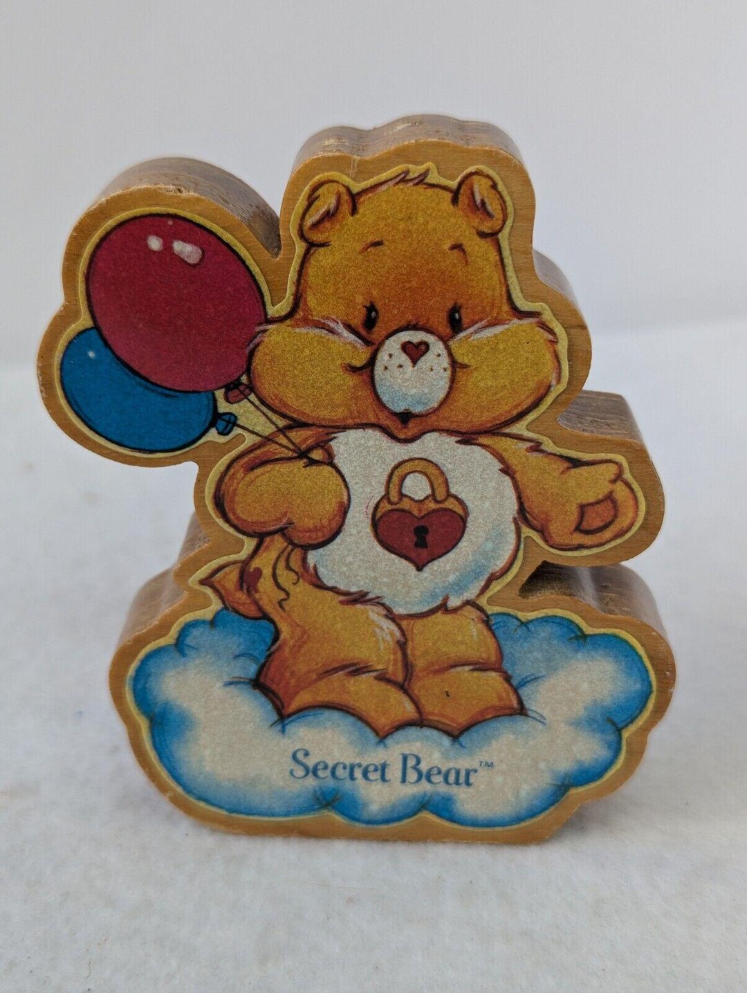 Vintage CARE BEAR Secret Bear Wooden Cut Out 1986 American Greetings - Etsy
