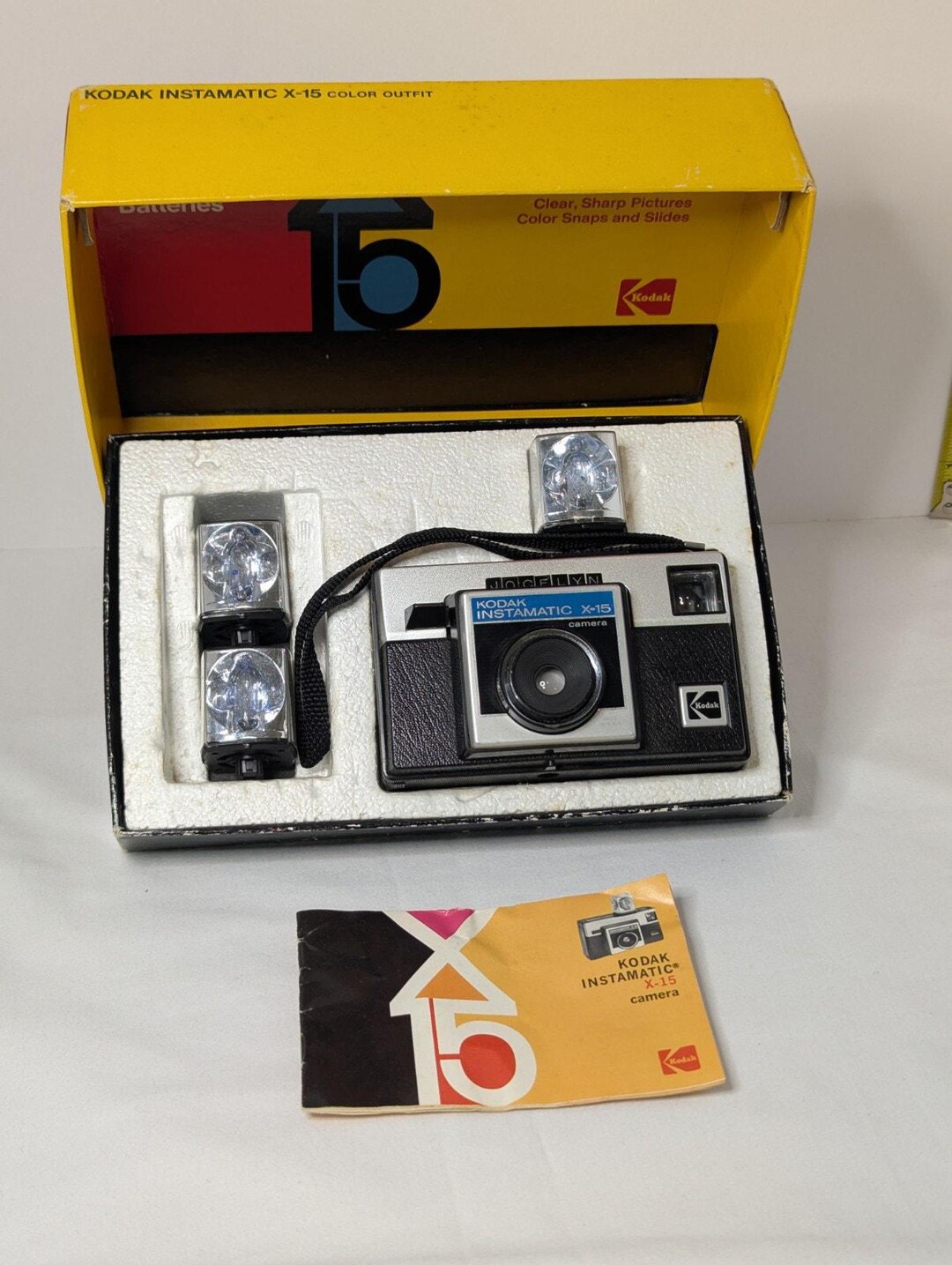 1970s Kodak Instamatic X-15 Camera Outfit - Original Box Vintage ...