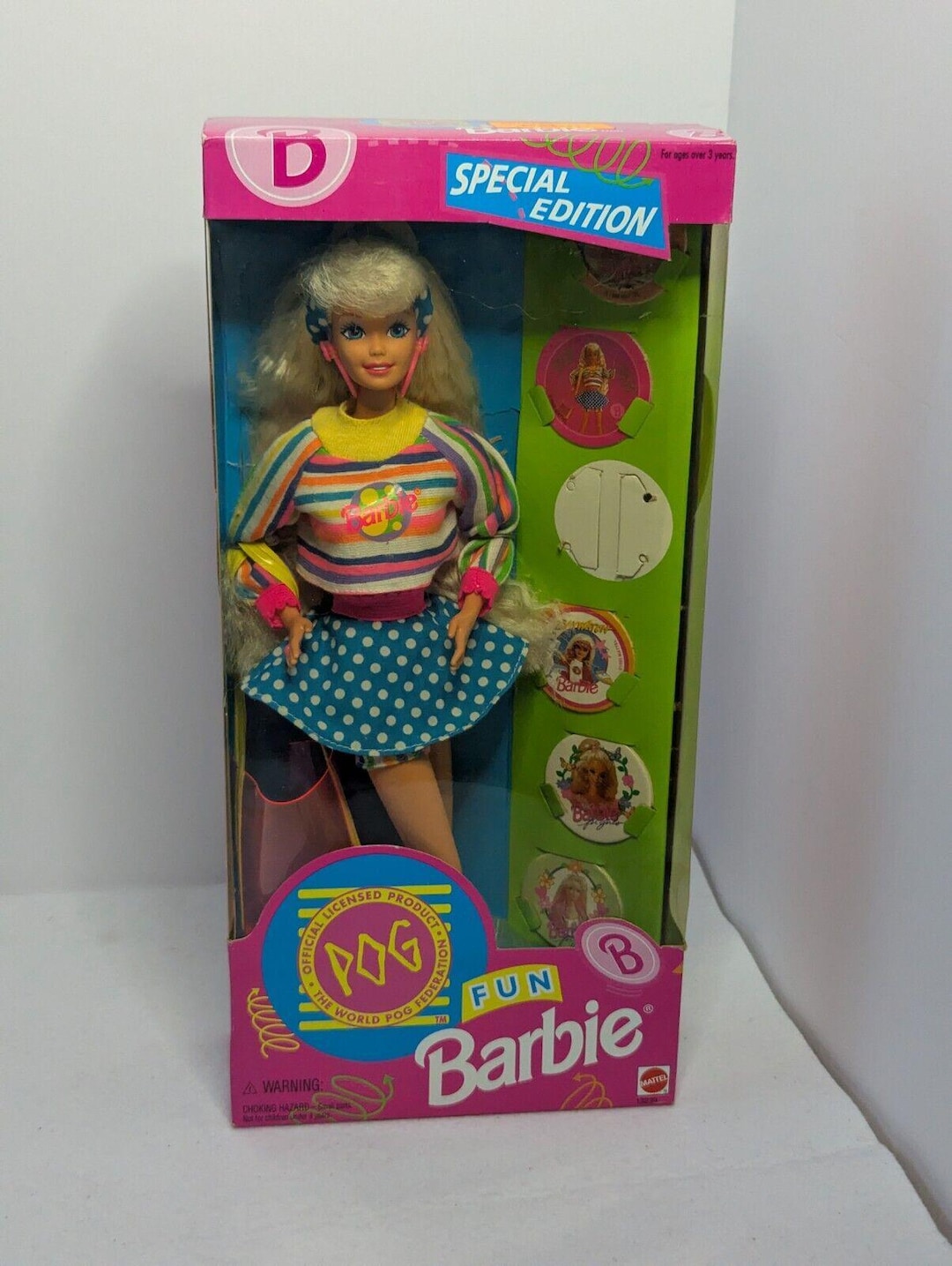 Barbie World POG Fun Doll Special Edition 1994 Mattel #13239 - Etsy