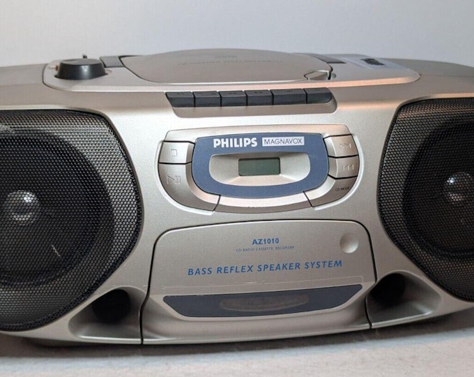 1998 Philips Magnavox AZ1010 AM/FM Radio Cd/cassette Player Boom Box ...