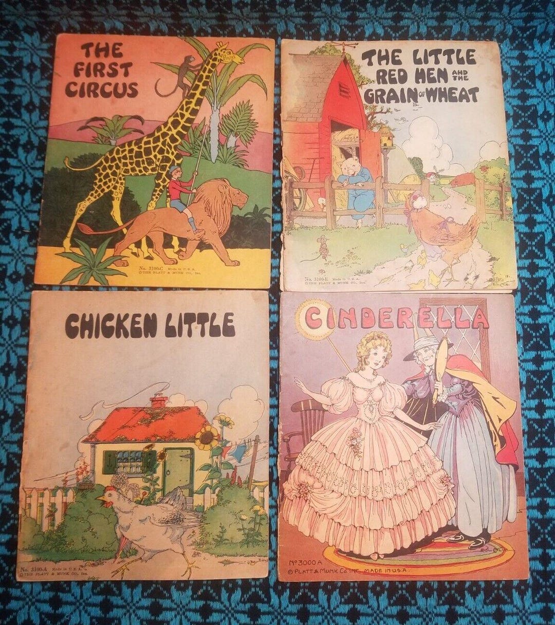 Lot of 4 Vintage Children's Fairy Tale Books 1932-1934 Platt and Munk ...