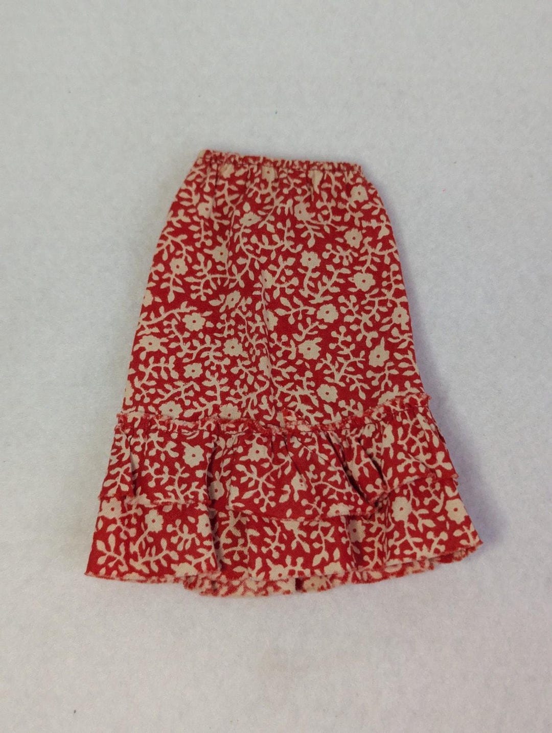 Vintage Barbie 1972 Skipper Red Flower Power Skirt Mattel #3373 - Etsy