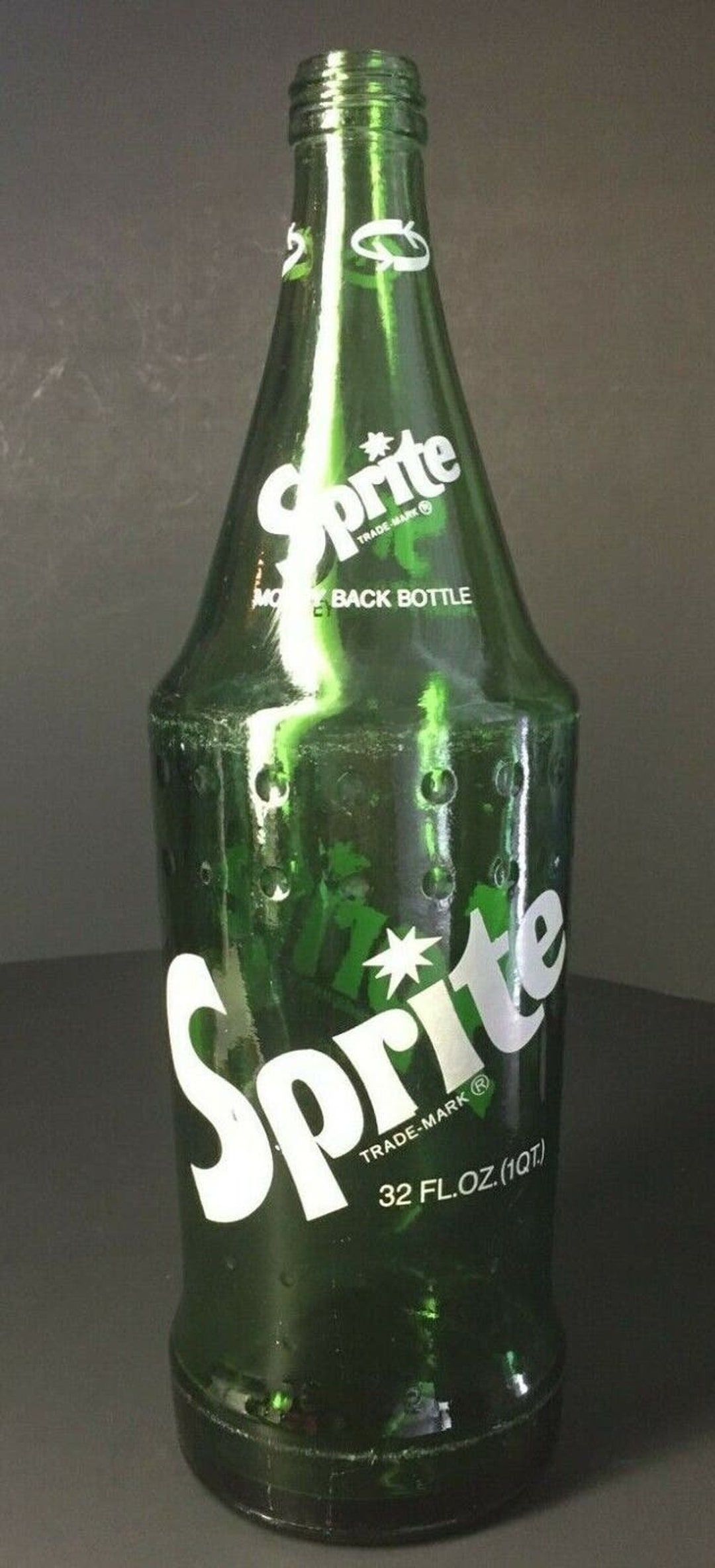 Vintage Sprite Green Dimple Bottle Statue of Liberty on Bottom 32 Oz ...