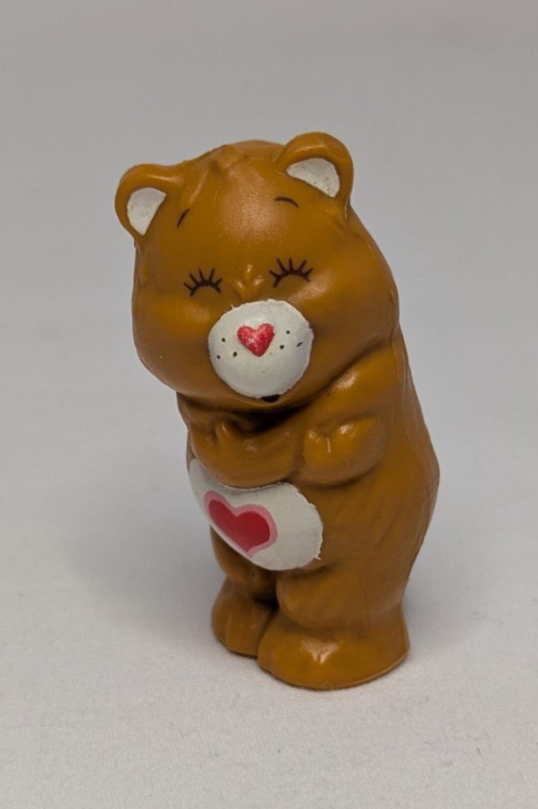 Vintage Care Bears 1983 ACC Kenner 2" PVC Figure Tenderheart Bear ...