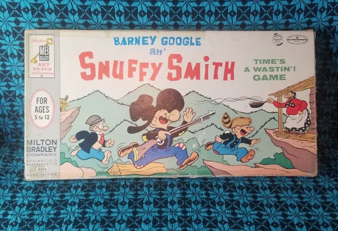Vintage Barney Google an Snuffy Smith Time's A Wastin' Game 1963 - Etsy