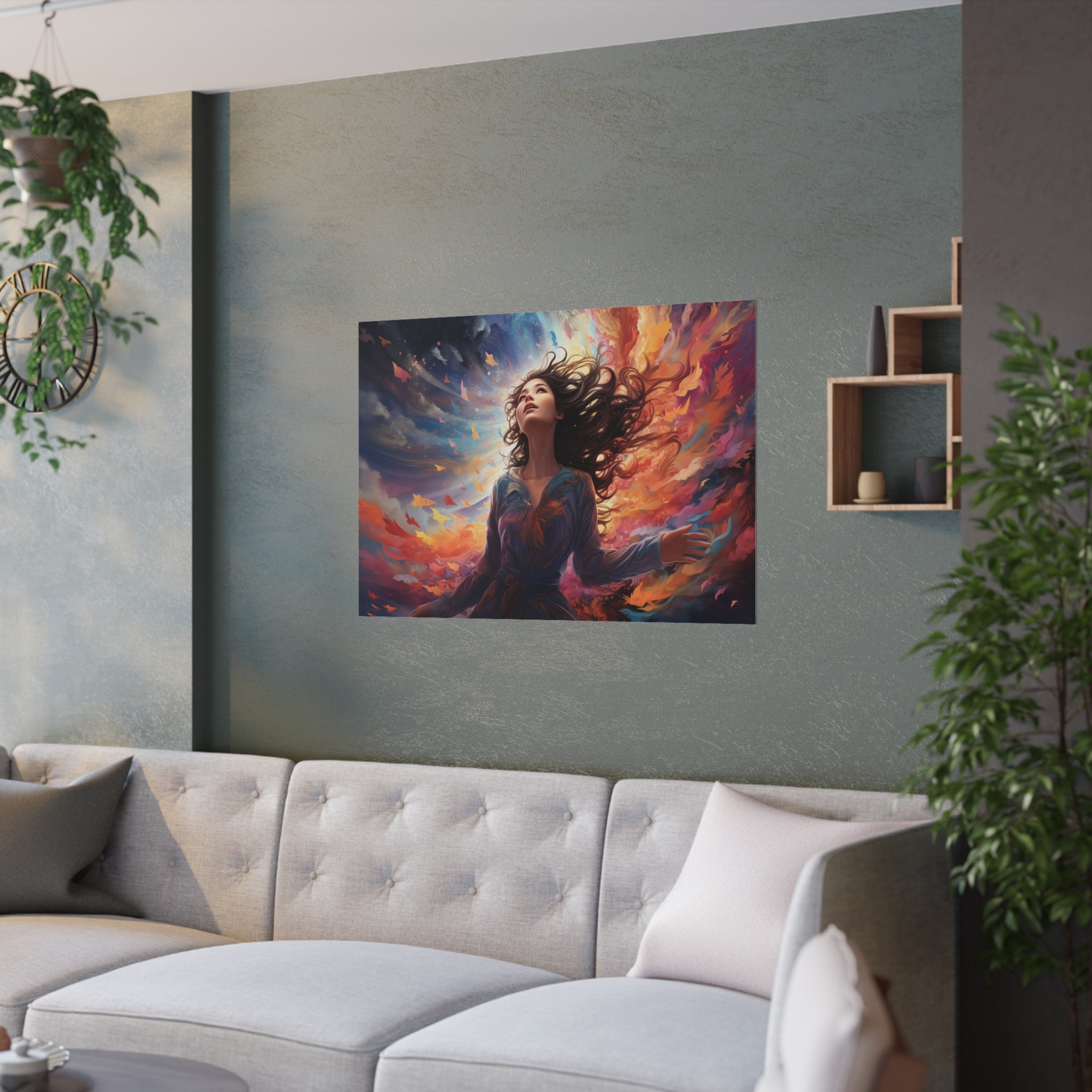 Pastel Vortex {colorful Psychedelic Canvas Wall Art Gorgeous Swirl of ...