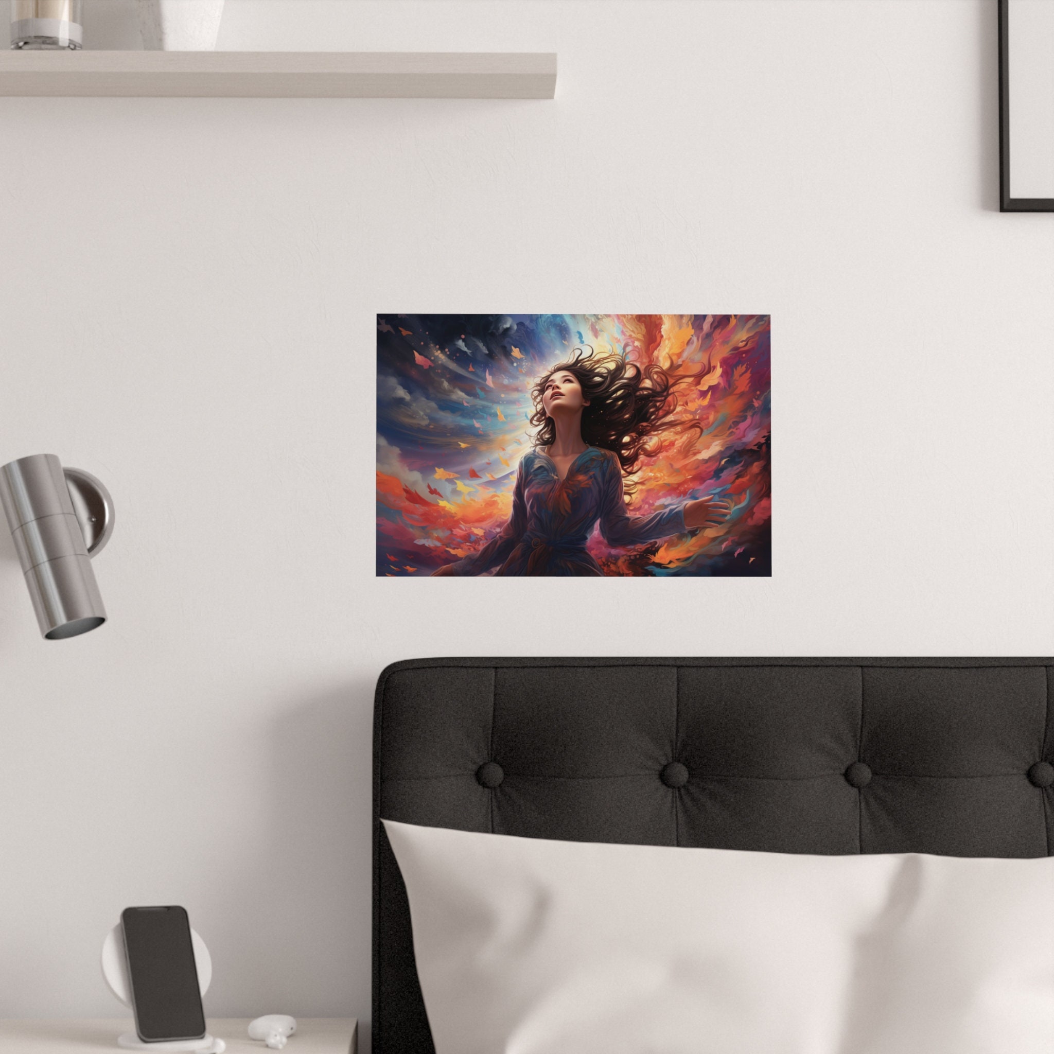 Pastel Vortex colorful Psychedelic Canvas Wall Art Gorgeous Swirl of ...