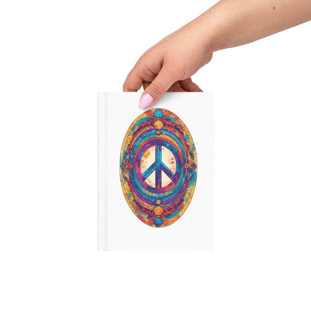 Original Work Peace Symbol Hardcover Journal - Perfect for Peace Love ...