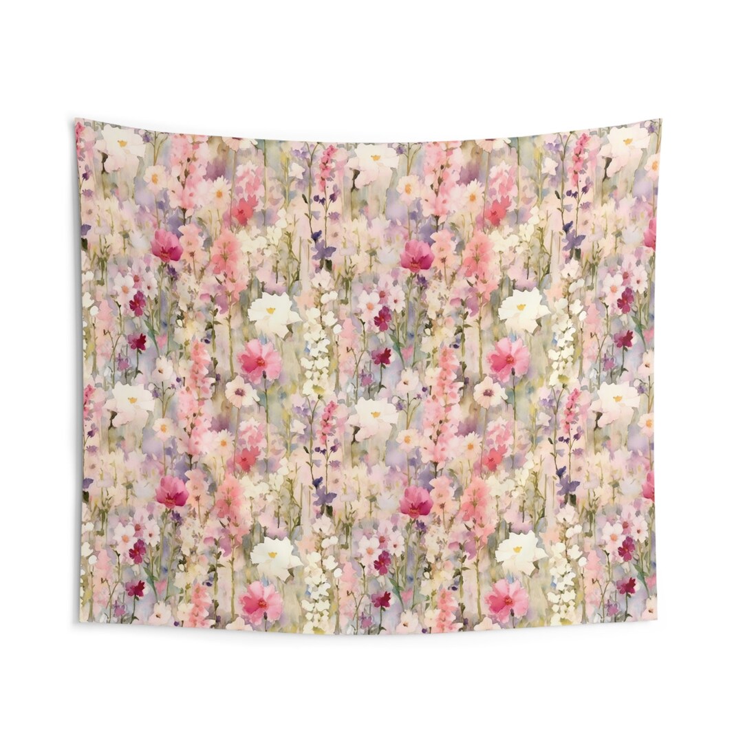 Wildflower Tapestry, Cute Tapestry, Flower Tapestry, Small Tapestry ...
